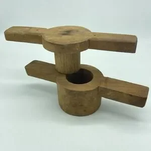 Kitchen | Handmade Wooden Chakli Maker Indian Tool Old Vintage Rustic ...
